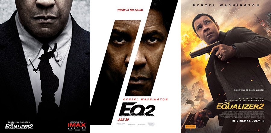 THE EQUALIZER 2 posters - Web de cine fantástico, terror y ciencia ficción